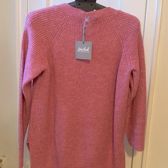Marlel | Sweaters | V Neck Sweater Ribbed Long Sleeve 3 Buttons ...